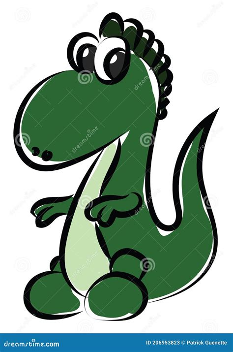 Small Dragon Black Vector Concept Icon Small Dragon Flat Illustration Sign
