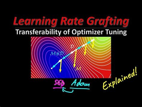Free Video Learning Rate Grafting Transferability Of Optimizer Tuning Machine Learning