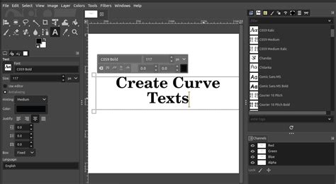 How To Curve Text In GIMP Complete Guide Edits 101