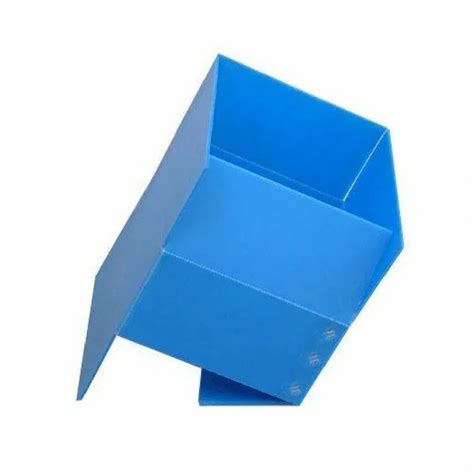 Polypropylene Box Rectangular Blue Pp Packaging Box Manufacturer From