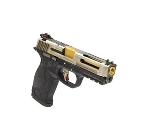 台南 武星級 We 大嘴鳥 瓦斯槍 摟空版 Bb槍bb彈玩具槍短槍模型槍mp40女警短版大嘴鳥 銀滑套 黑槍身 金槍管 Yahoo奇摩拍賣