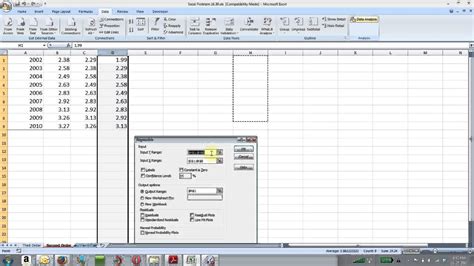 Using Excel Forauto Regressive Models Youtube