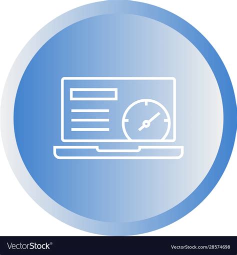 Beautiful Dashboard Line Icon Royalty Free Vector Image
