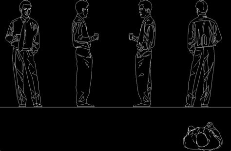 Man With Glass DWG Block For AutoCAD Designs CAD Man With Glass DWG Block For AutoCAD Designs CAD