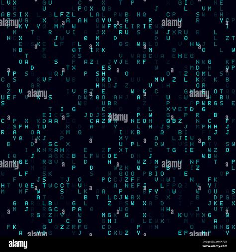 Digital Cover Cyan Sparse Alphabet Letters Background Medium Sized
