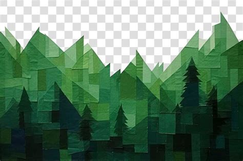 Premium Psd Abstract Geometric Forest Landscape