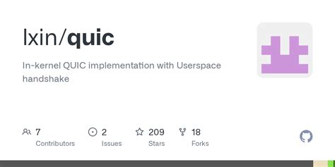 Github Lxinquic In Kernel Quic Implementation With Userspace Handshake
