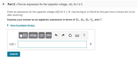 Solved Review Constants Part B Find The Time Constant Chegg