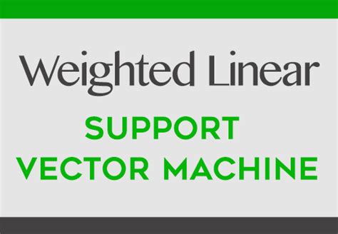 Weighted Linear Support Vector Machine DataScience
