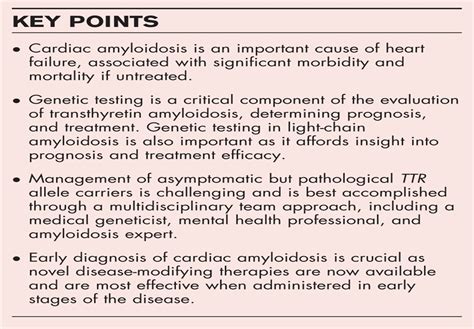 Clinical Approach To Genetic Testing In Amyloid Cardiomyopat