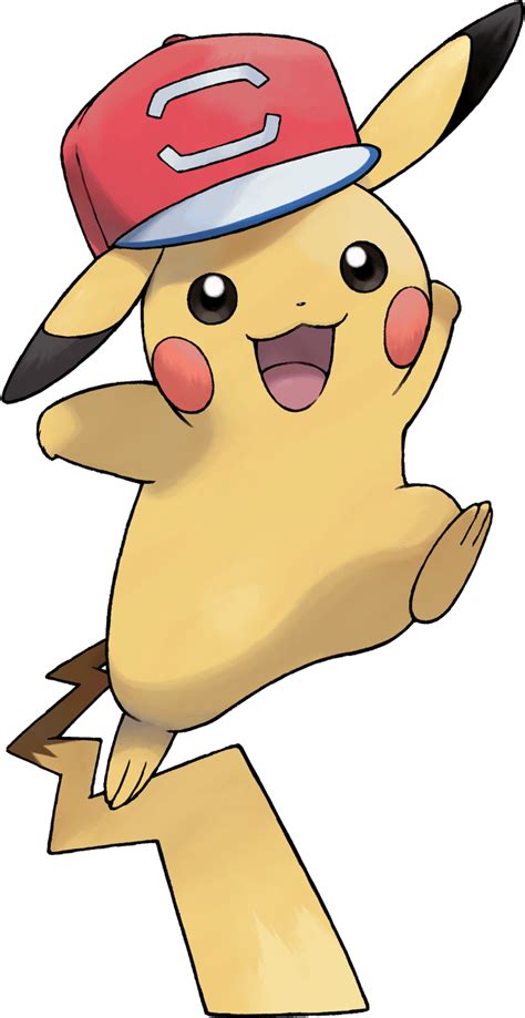 Pikachu Clipart Cap Pikachu In Ashs Hat Png Download Large Size