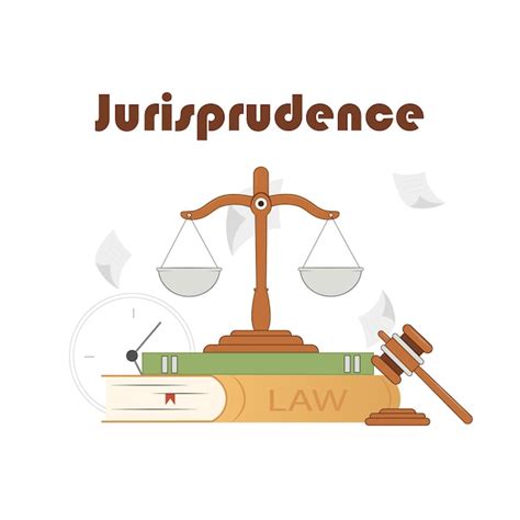Premium Vector Vector Illustration Of Jurisprudence Scales Laws