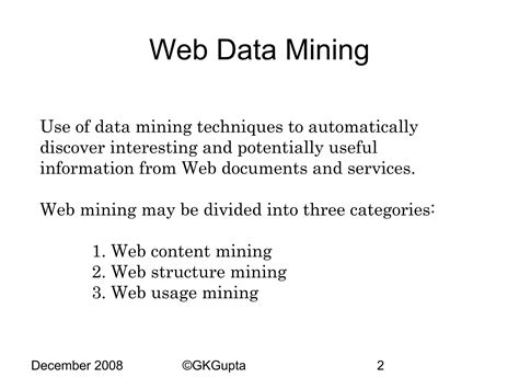 Web Data Mining Ppt Internet Computing