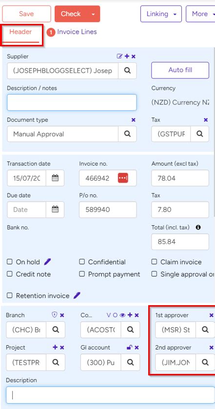 Invoice Approval And Assigning Approvers At Line Level