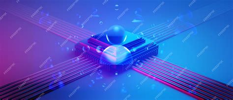 premium photo microchip brain neural of ai robot for high technology
