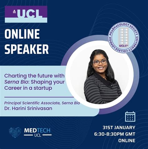 Tune In To Dr Harini Srinivasans Presentation On Jan 31 About Serna