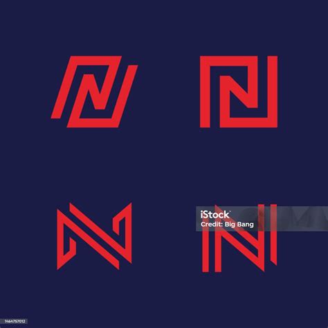 Letter N Logo Vector Template Element Stock Illustration Download