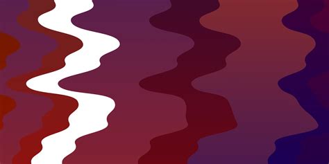 Dark Blue Red Vector Pattern With Wry Lines Abstract Illustration With Gradient Bows Template