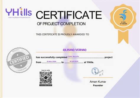 Alisha Verma On Linkedin Experience Internship Cybersecurity Practical Experience Knowledge