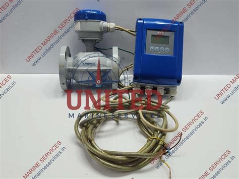 Krohne Optiflux 2000 Electromagnetic Flow Sensor With Ifc 100 Signal Converter United Marine