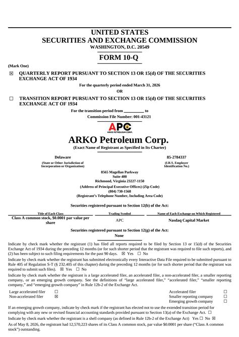 Apc Q1 2026 Earnings Report On 5 7 2026