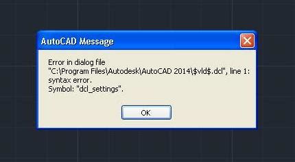 Error In Dcl Settings AutoLISP Visual LISP DCL AutoCAD Forums