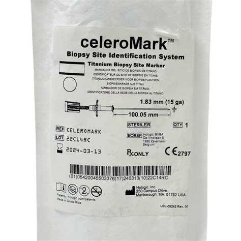 New Hologic Ref Celeromark Biopsy Site Identification System Marker Exp 2024 03 Disposables