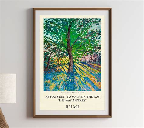 Rumi Philosophy Quote Inspirational Poem Wall Art With Contemporary