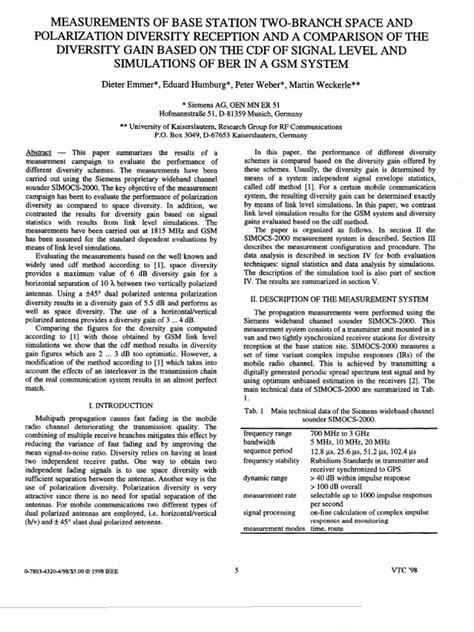 Ieee Gsm Pdf Antenna Radio Forward Error Correction