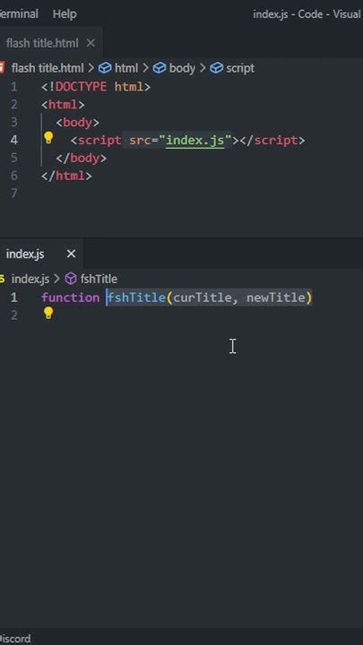 Flashing Title Bar Using Js In Html Shorts Html Javascript Nodejs