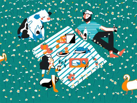 Pique Nique En Famille Behance