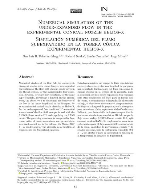 pdf numerical simulation of the under expanded flow in the dokumen tips