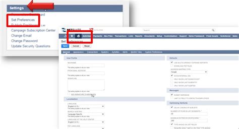 Setting Preferences NetSuite Customization