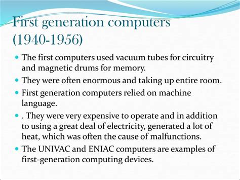 Generations Of Computers Powerpoint Slides Learnpick India