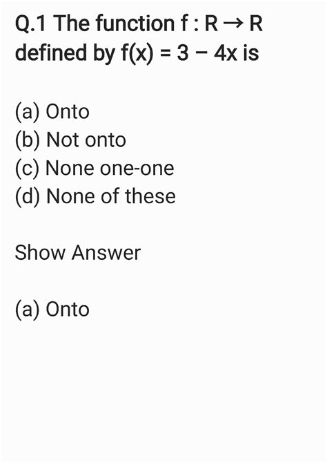 solution mcq questions for class 12 maths chapter 1 relation and
