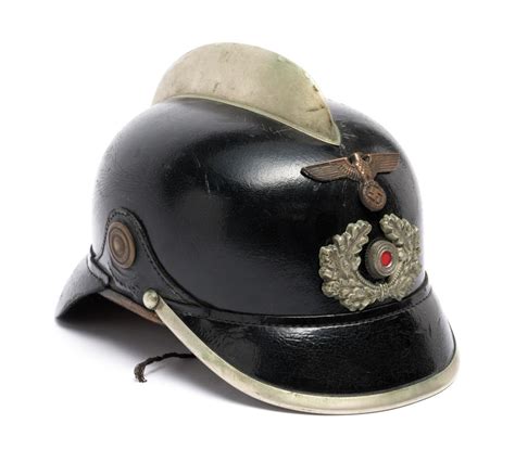 At Auction Wwii German Military Police Helmet