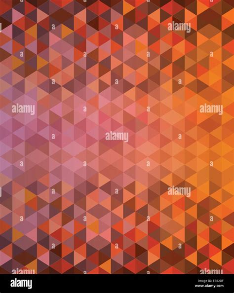 Deep Orange And Brown Triangle Pattern Stock Vector Image And Art Alamy
