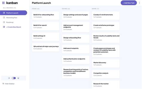 Frontend Mentor Kanban Board Made With React Redux And Tailwind