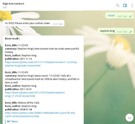 Telegram Bot Conversation With Api Database Query Freelancer