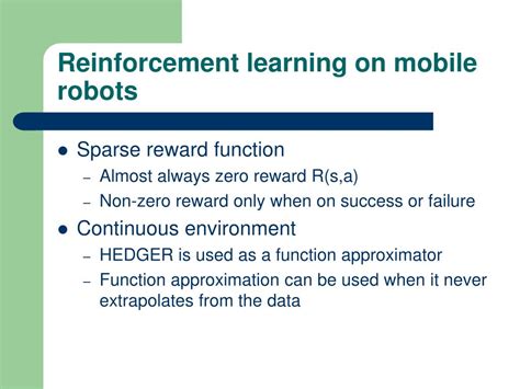 Ppt Effective Reinforcement Learning For Mobile Robots Powerpoint