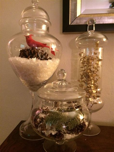 Winter Apothecary Jars Apothecary Jars Decor Christmas Jars