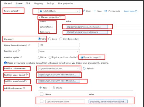 Copy Activity In Adf Errors Out While Using Dynamic Range Partitioning Microsoft Qanda