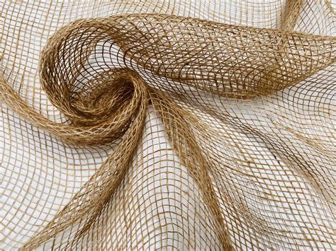 Hessian Scrim Netting Jute Fabric Sacking Material Fine Natural Burlap Raffia Garden Net