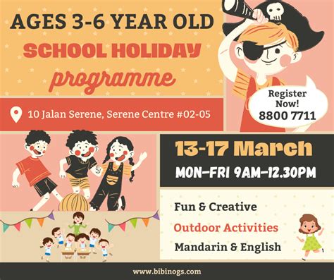 13 17 Mar School Holiday Programme Bibinogs