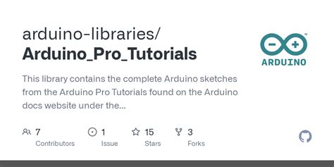 Github Arduino Librariesarduinoprotutorials This Library Contains