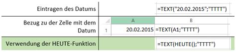 excel anleitung aktuelles datum einfügt