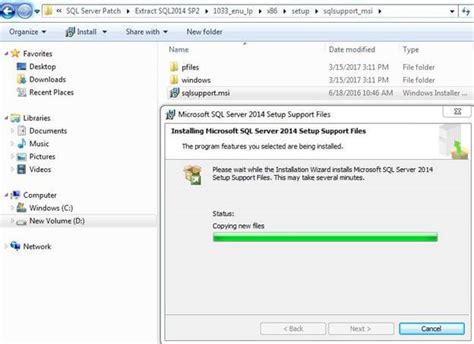 resolving cannot install sql server 2014 service pack 2 error