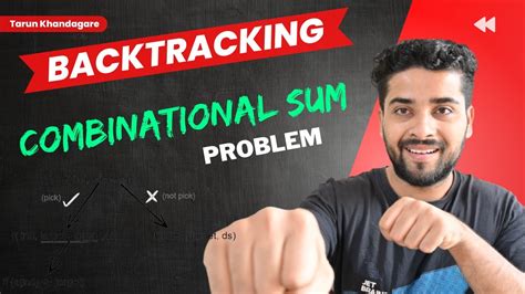 combinational sum backtracking problem interview preparation dsa