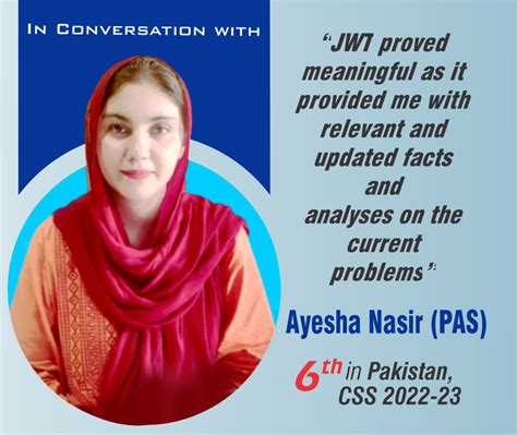 In Conversation With Ayesha Nasir Pas Jahangirs World Times