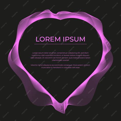 Premium Vector Gradient Color Wavy Lines Frame